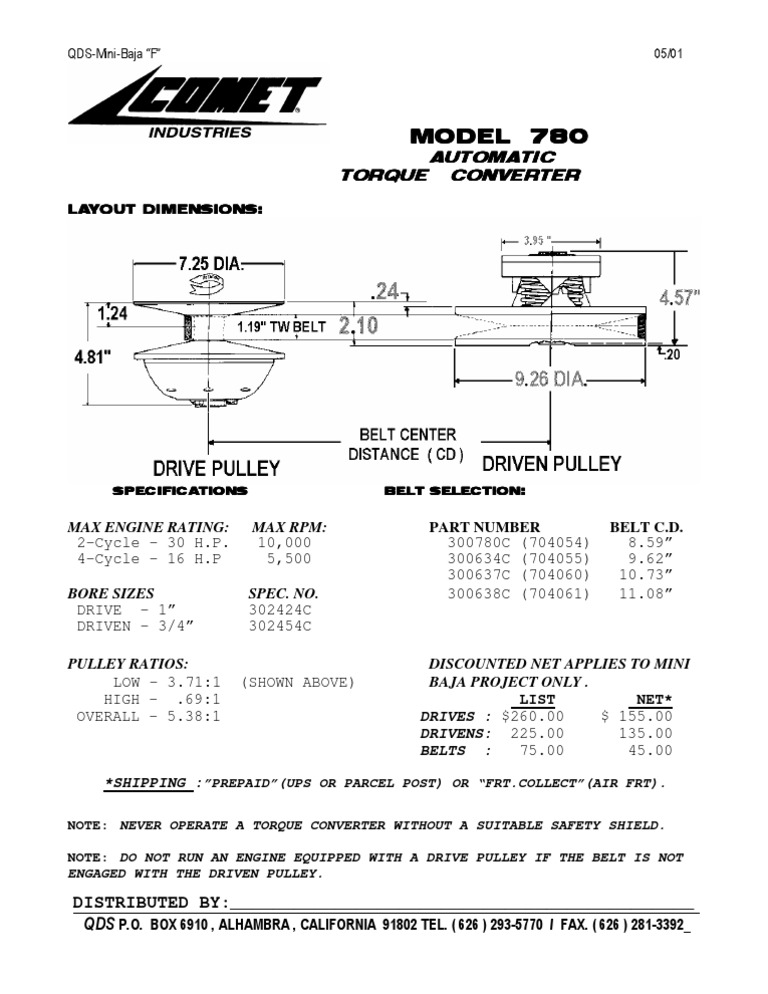 CVT-Comet-780