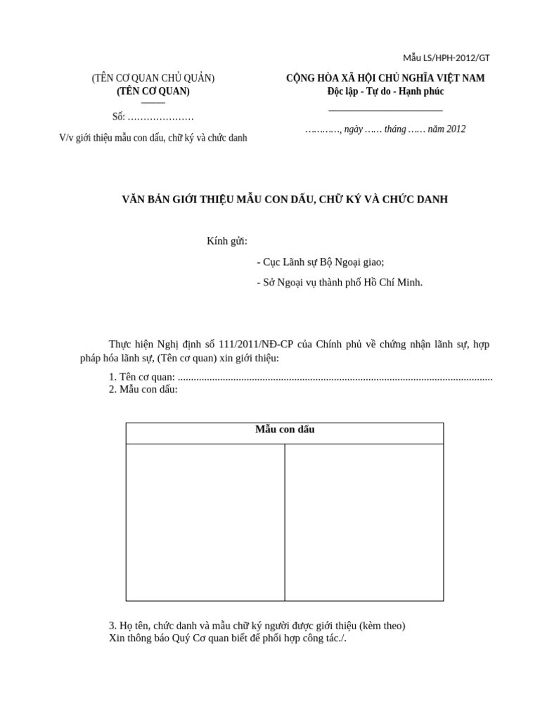 Mau LS-HPH-2012-GT - TT - 01 - 2012 - BNG | PDF