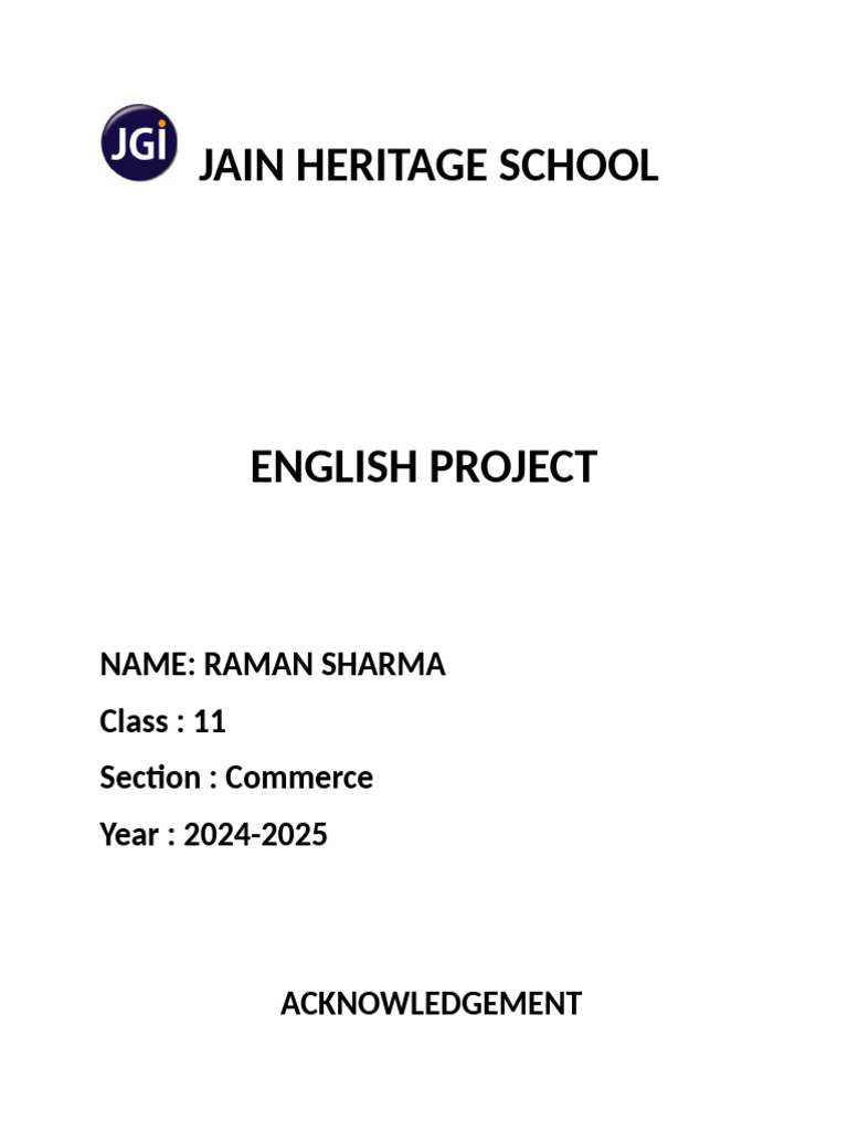 Grade 11 English Project | PDF | Swami Vivekananda | Rabindranath Tagore