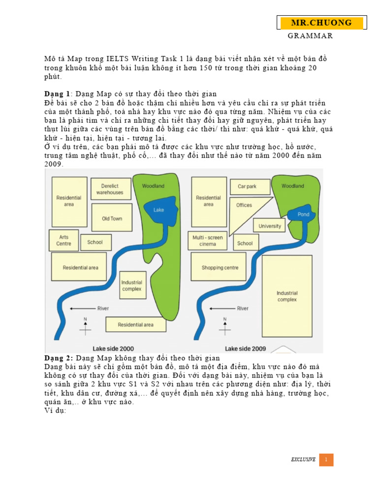 Maps - Writing Task 1 | PDF