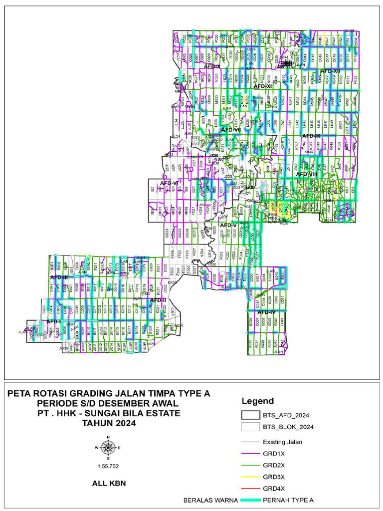 All Kebun Peta Rotasi Grading Dan Type A | PDF