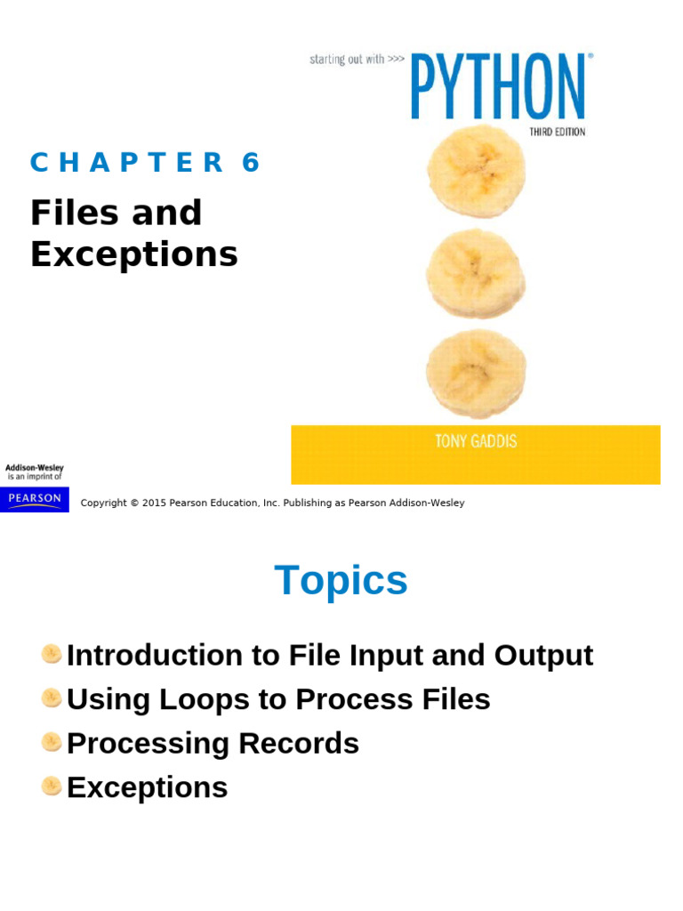 Gaddis Python 3e Chapter 06 | PDF | Computer File | Filename