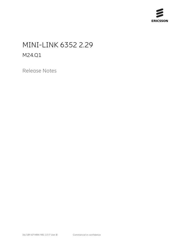 ReleaseNote 36 109 47-HRA 901 17 7-B EN CXP9026371 3-R30E | PDF | Ip ...