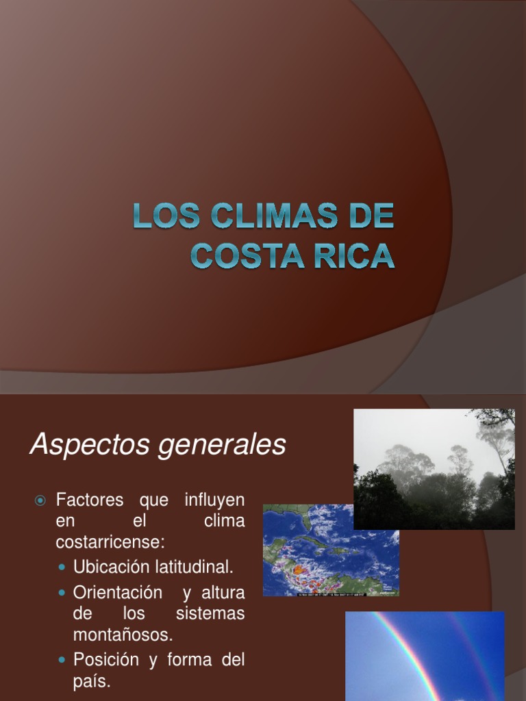 Los Climas de Costa Rica | PDF | Clima | Costa Rica