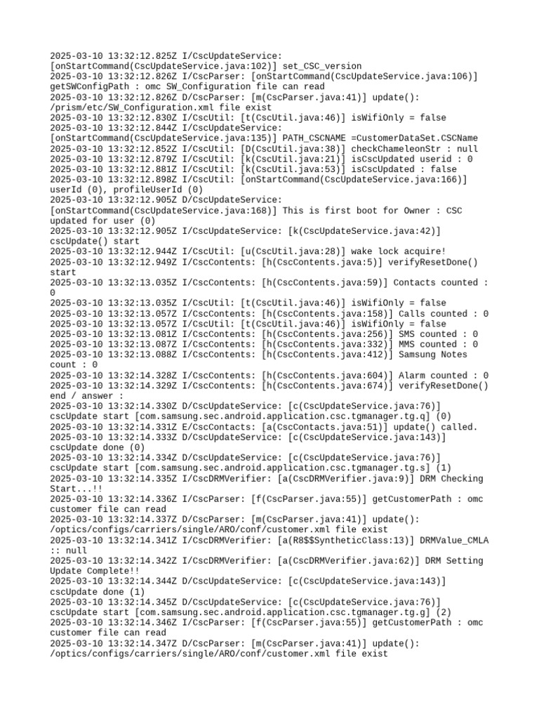 CSC Update Log | PDF | Software | Informática