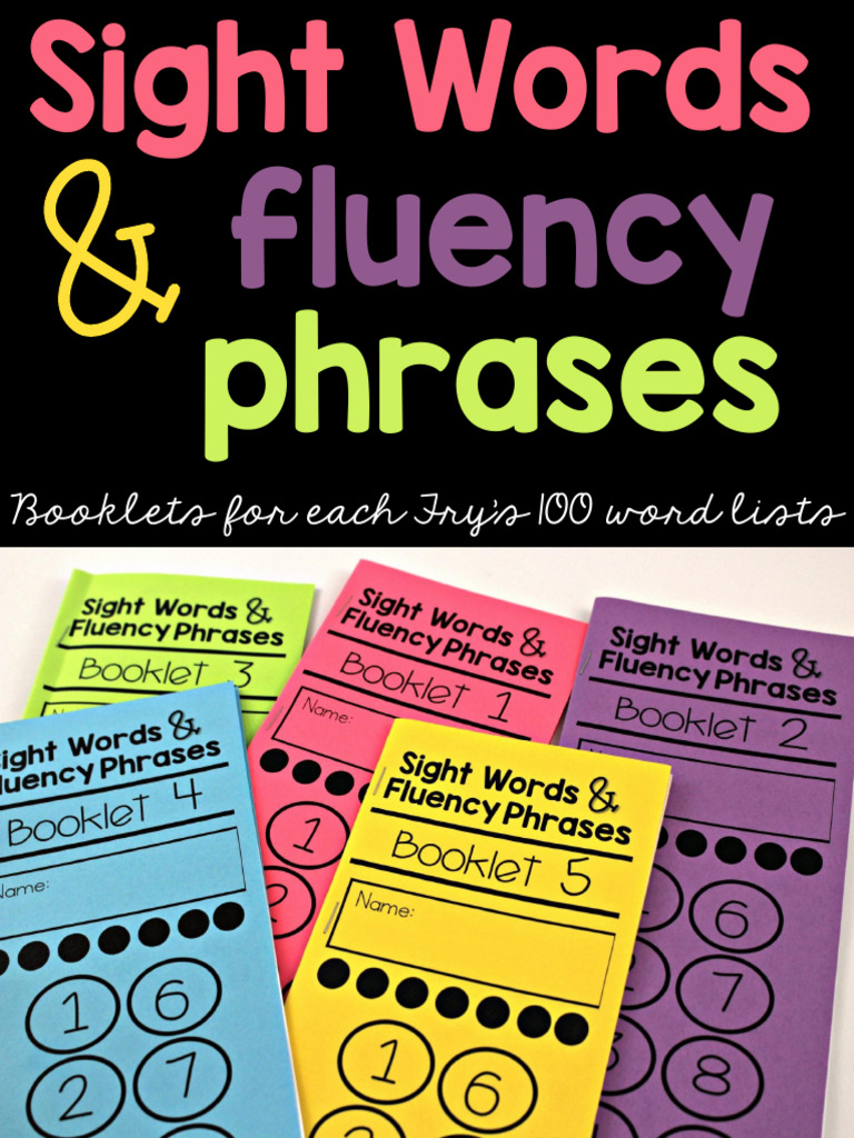 Fry's Sight Words Booklets Guide | PDF