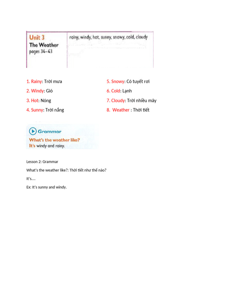 Unit 3 Lesson 1 | PDF