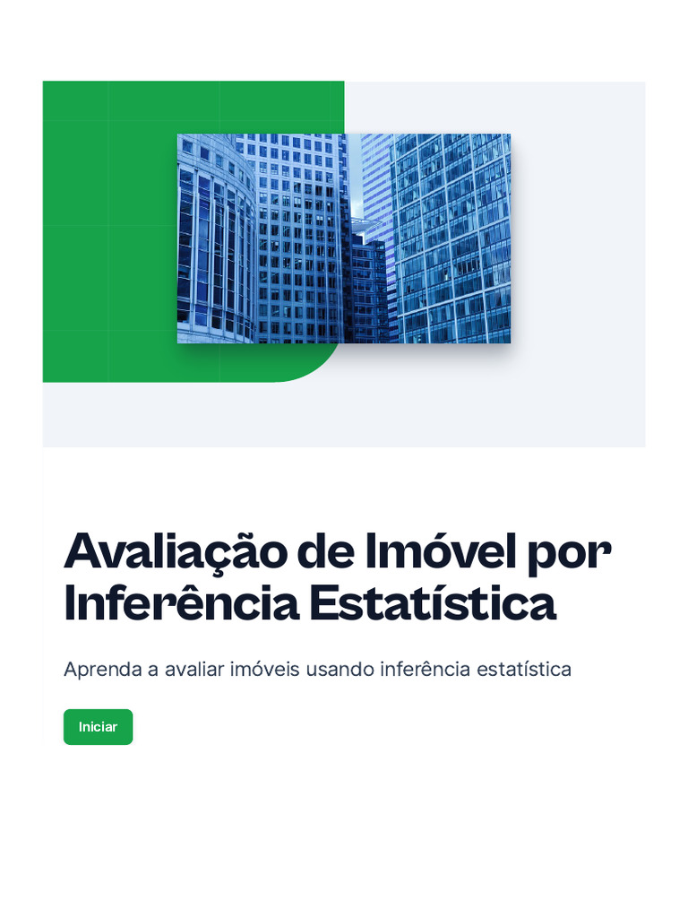 Avaliacao de Imovel Por Inferencia Estatistica | PDF | Amostragem (Estatística) | Estatísticas