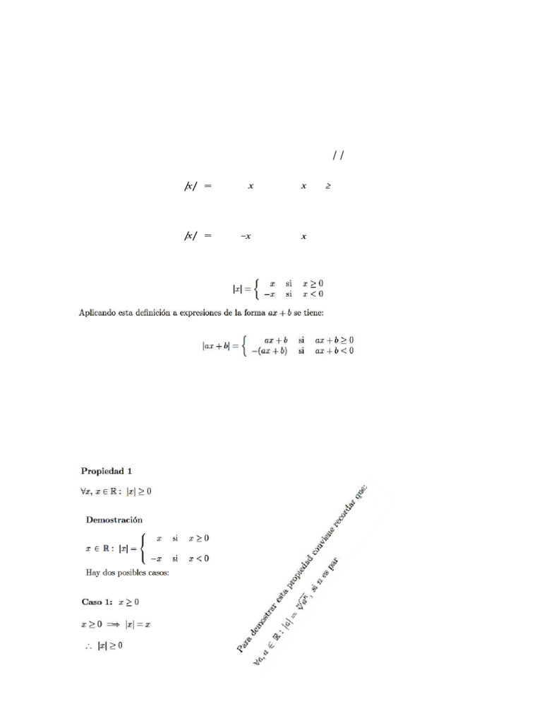 Ecuaciones e Inecuaciones Con Valor Abso | PDF