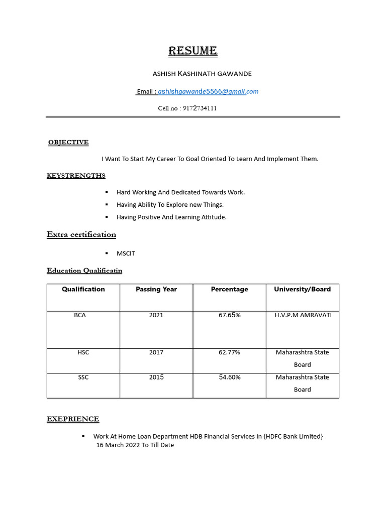 Ashish Gawande Resume | PDF