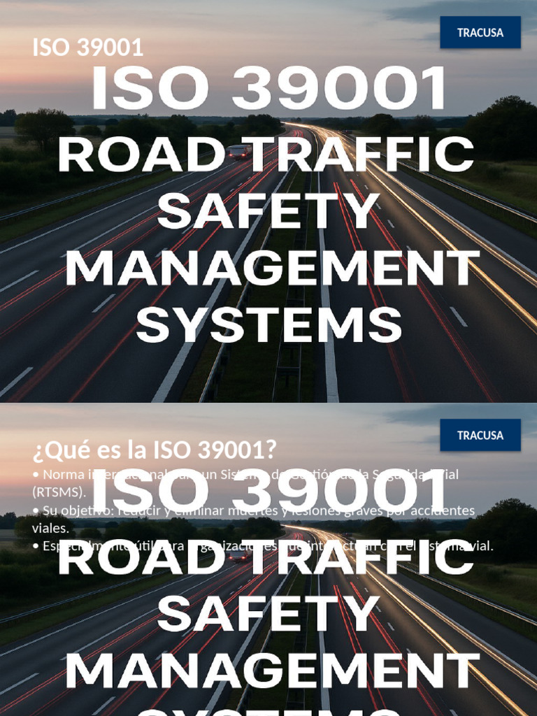 Presentación ISO 39001 Tracusa LOGO | PDF