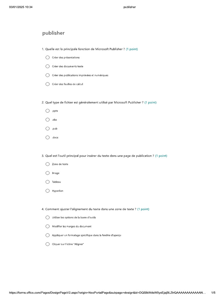 Questionnaire Publisher | PDF