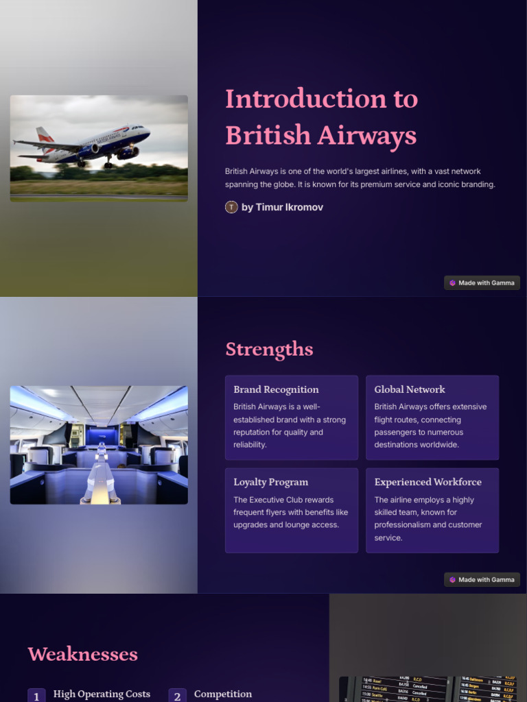 Overview of British Airways Strategies | PDF | Airlines | Low Cost Carrier