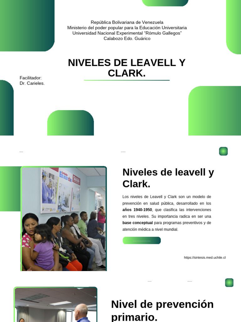 Niveles de Leavell y Clark | PDF | Asistencia sanitaria preventiva ...