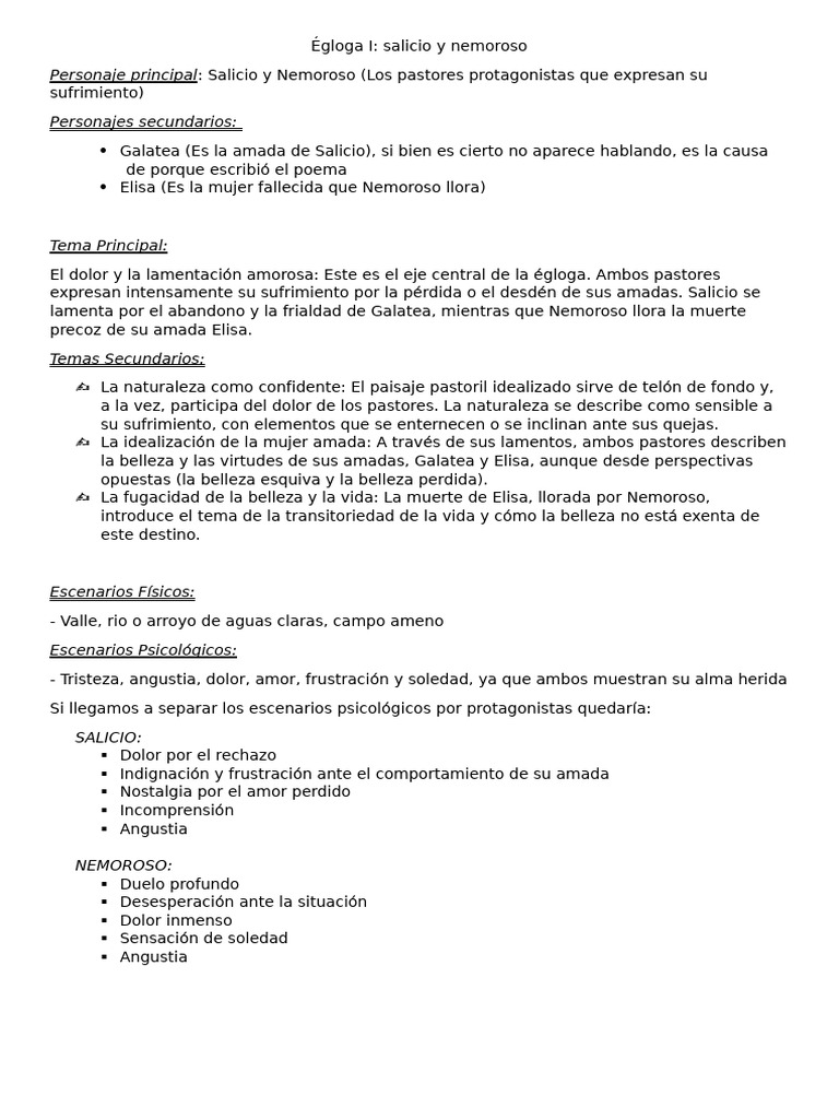Lamentos de Salicio y Nemoroso | PDF | Sufrimiento