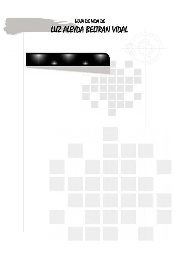Mi Hoja de Vida Luz Aleyda | PDF