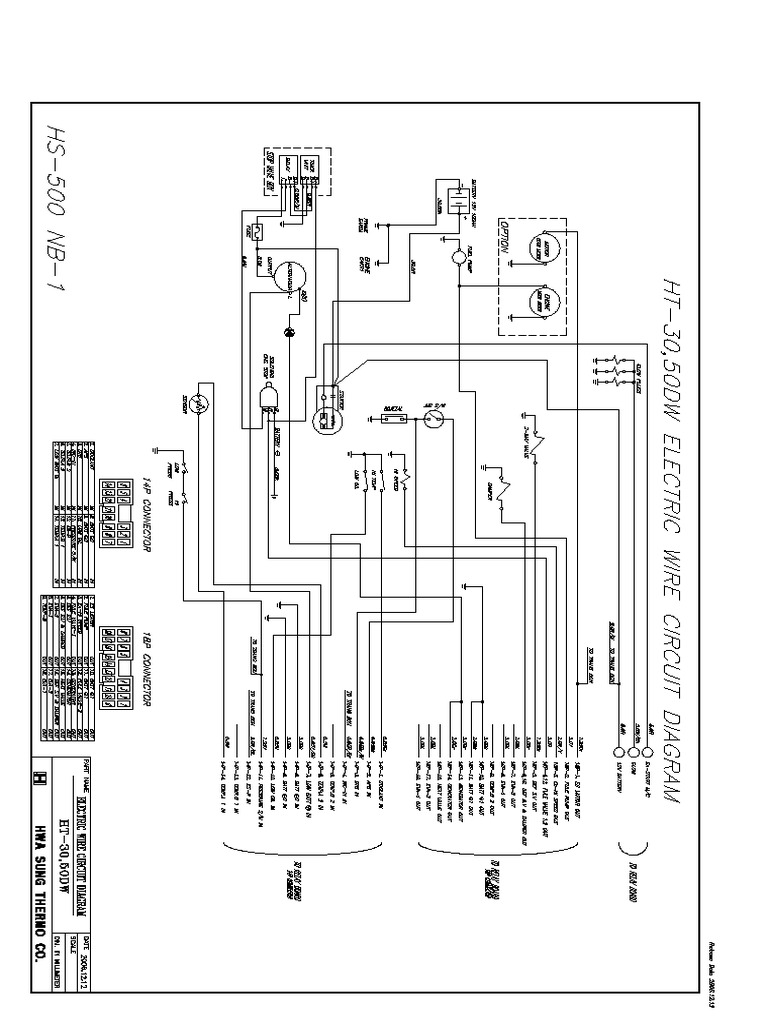 Ht-30,50dw Electric Wire Circuit Diagram-Model | PDF