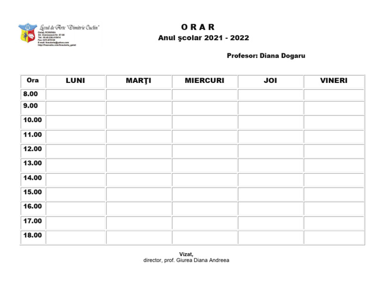 Orar | PDF