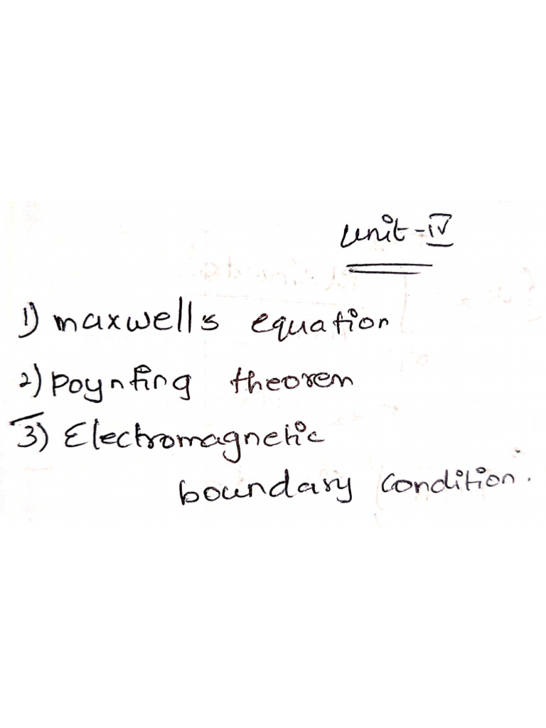 Emf Unit-4, 5 | PDF