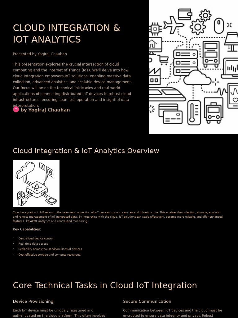IoT Cloud Integration & Analytics Overview | PDF | Internet Of Things ...