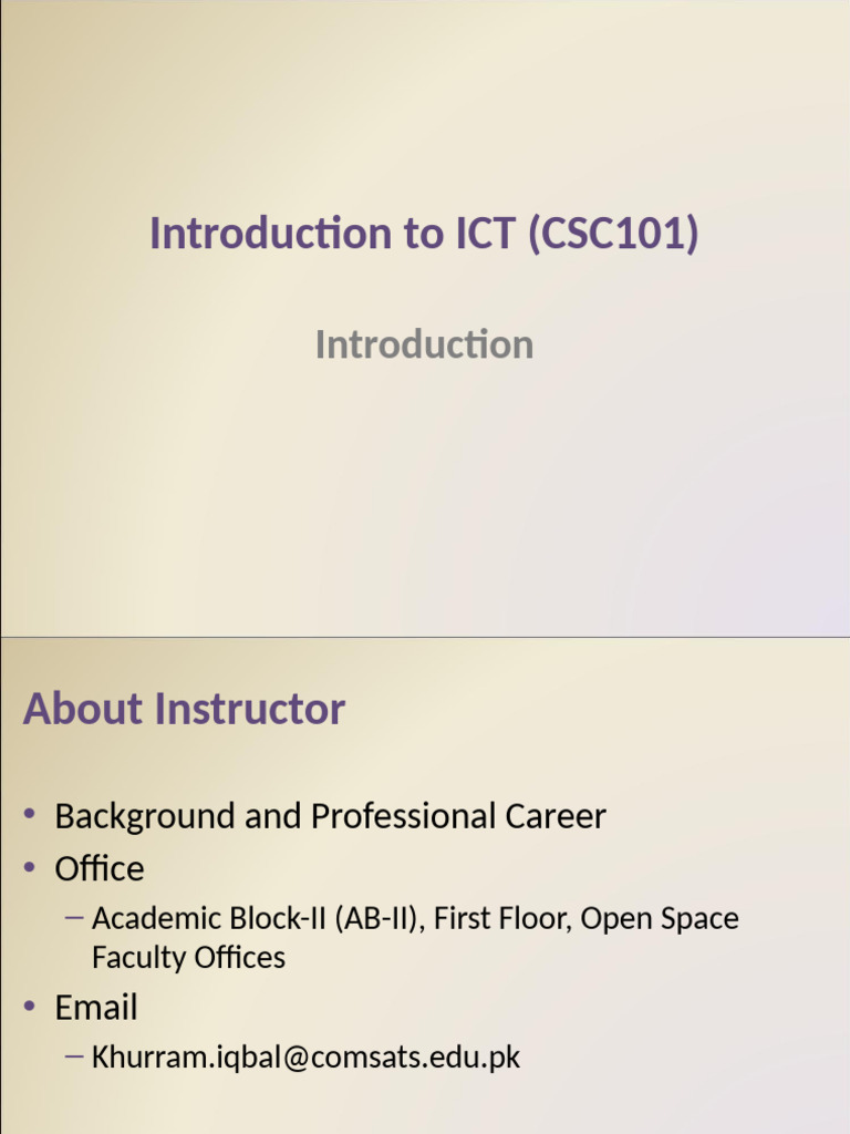 Introduction to ICT Course Overview | PDF | Printer (Computing) | Image ...