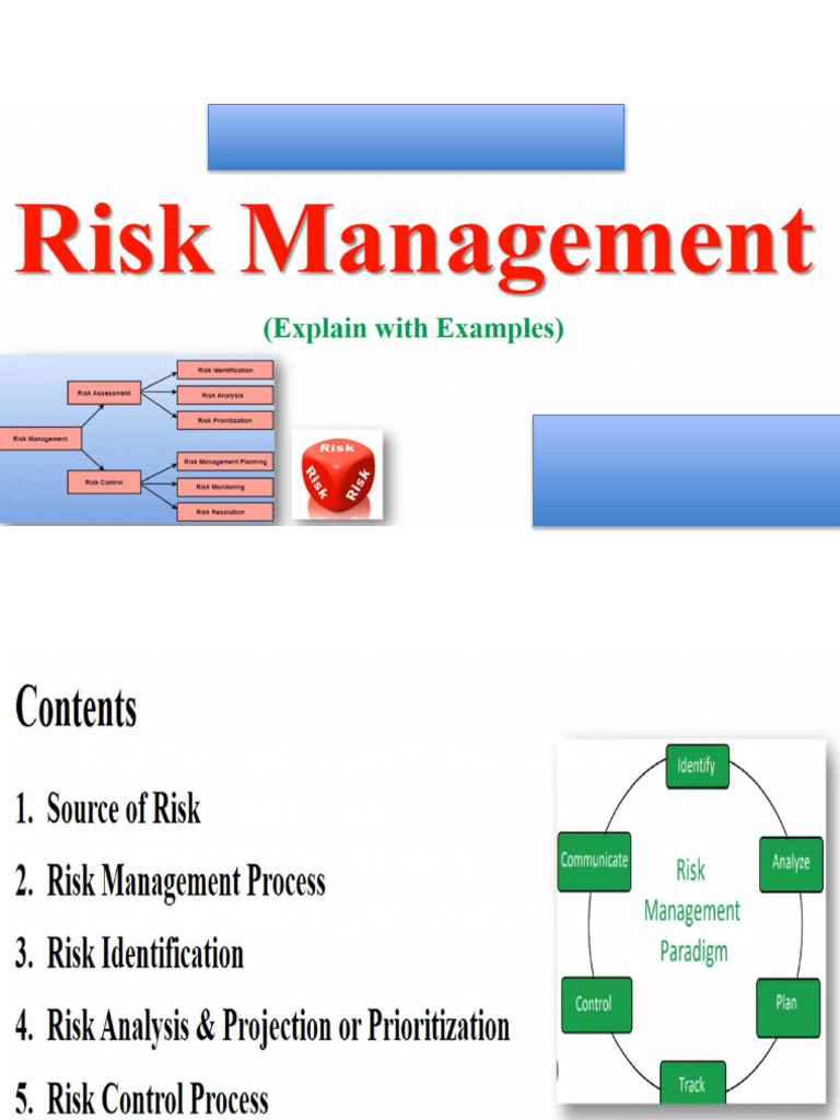 Risk Management Lecture Notes | PDF | Risk | Risk Management