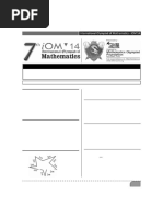 Class 5 IOM Sample Paper | PDF | Numbers | Mathematics