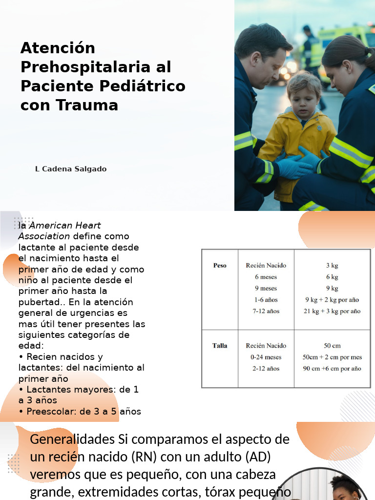 Atencion Prehospitalaria Al Paciente Pediatrico Con Trauma | PDF | Medicina CLINICA ...