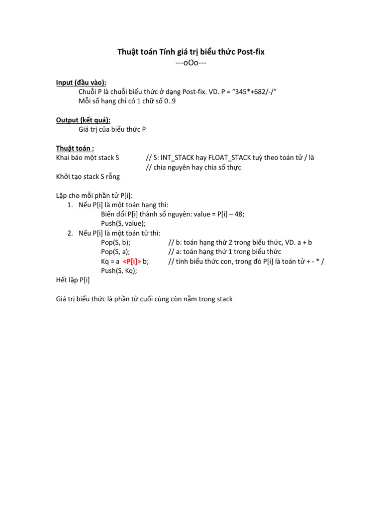 Cau Truc Du Lieu Va Giai Thuat Nguyen Tri Tuan (Huong Dan) Thuat Toan Tinh Gia Tri Bieu Thuc ...