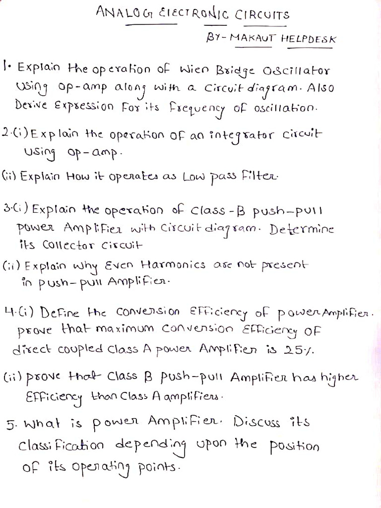 Analog Circuit | PDF