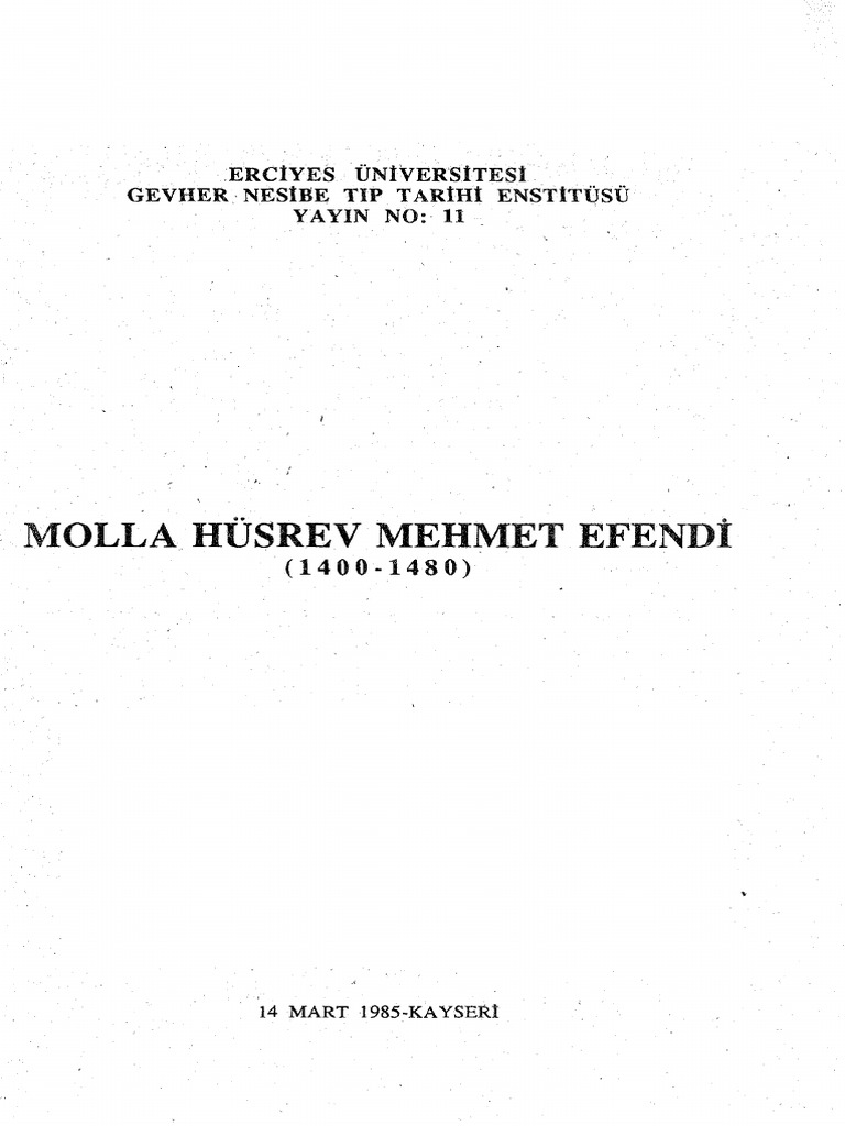 Molla Hüsrev - 20 | PDF