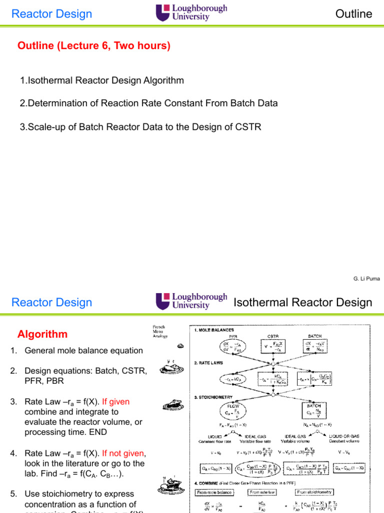 Isothermal Reactor Design and Scaling | PDF | Physical Chemistry ...