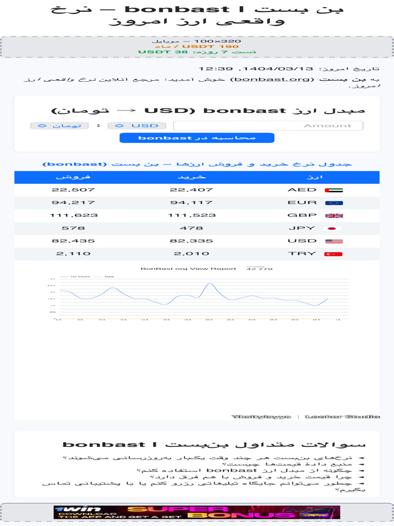 بن بست - نرخ واقعی ارز امروز Bonbast 2 | PDF