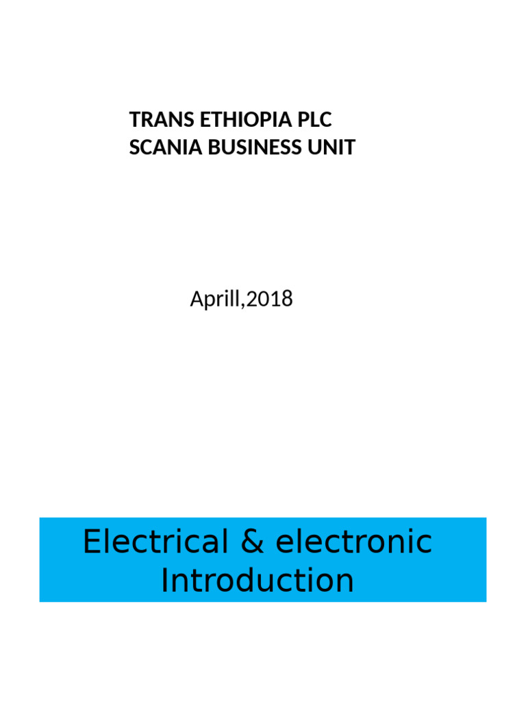 Electrical& Electronic | PDF