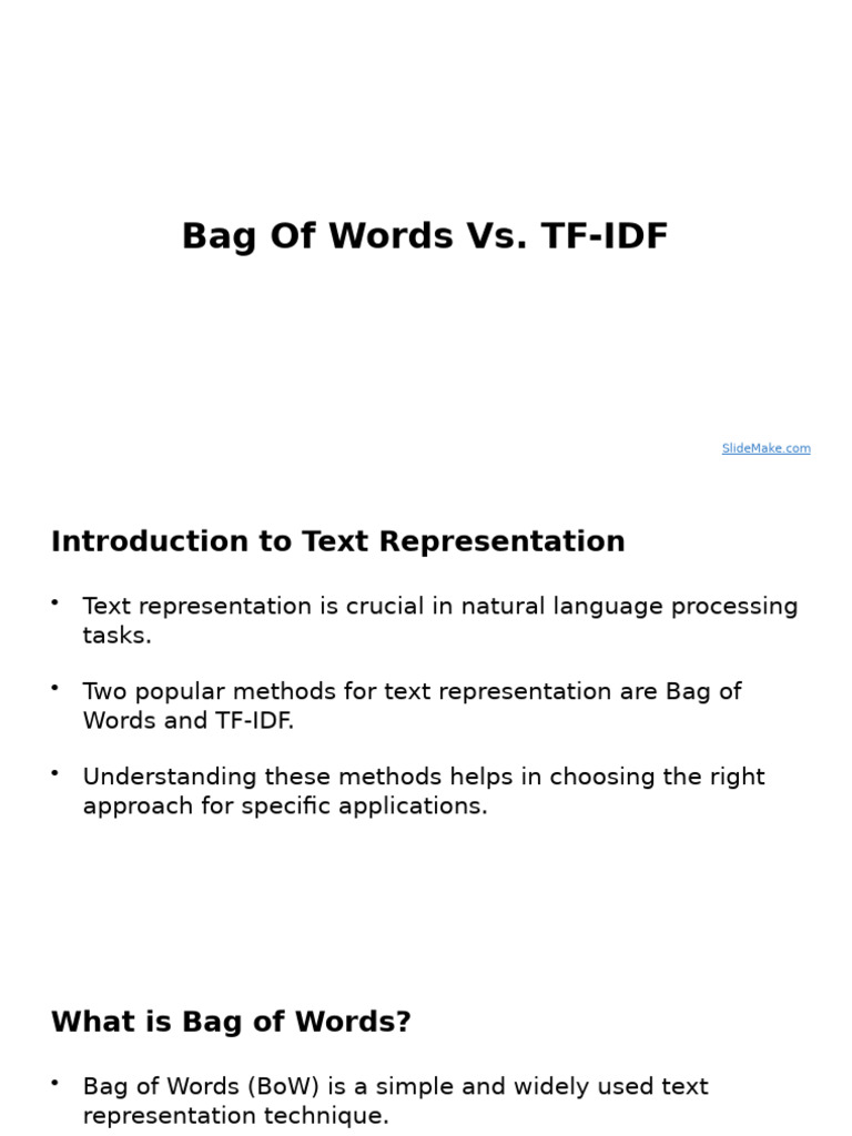Bag of Words vs. Tf-Idf | PDF | Cognition | Artificial Intelligence