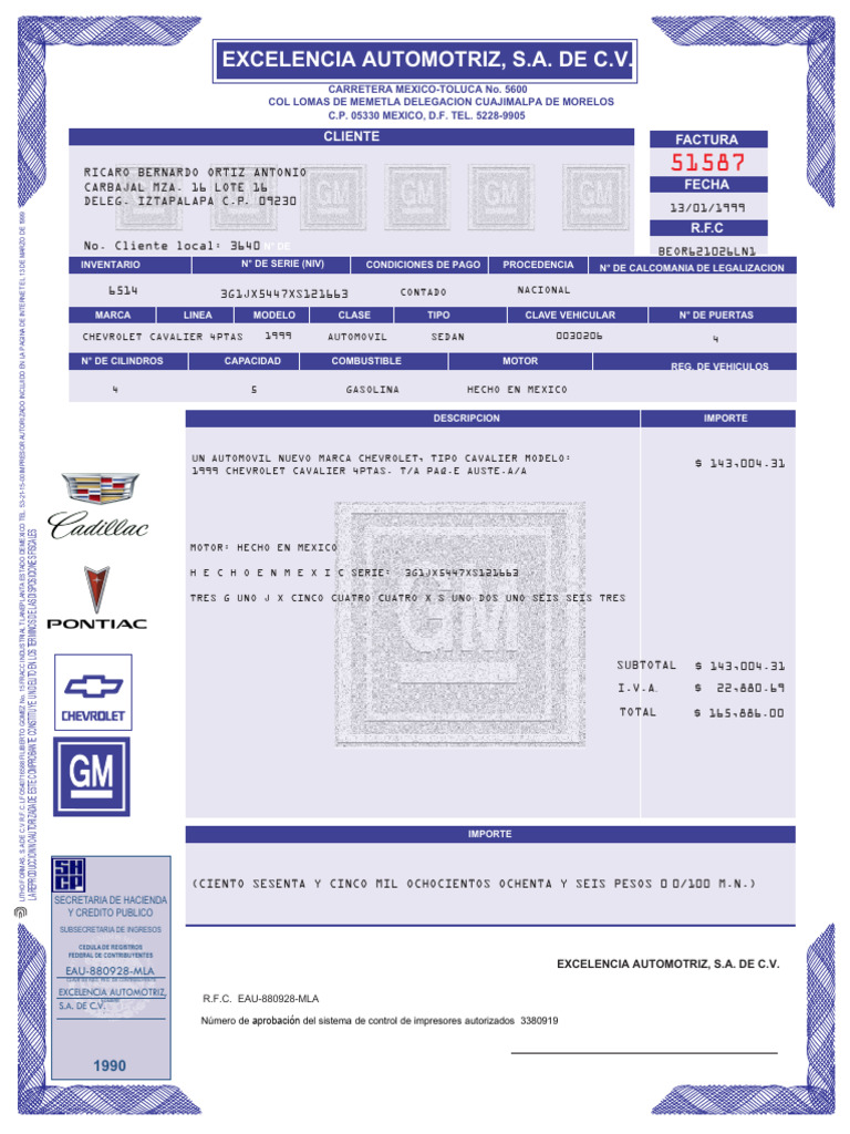 Manual Chevrolet Cavalier 1999 PDF | PDF | Tecnologías automotrices ...