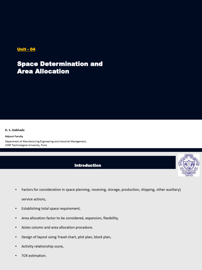 Space Planning and Area Allocation Guide | PDF | Business
