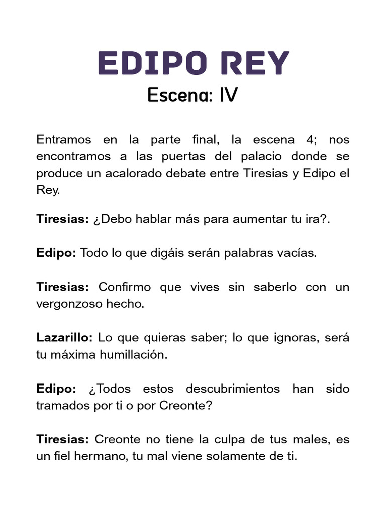 Edipo Rey | PDF | Edipo
