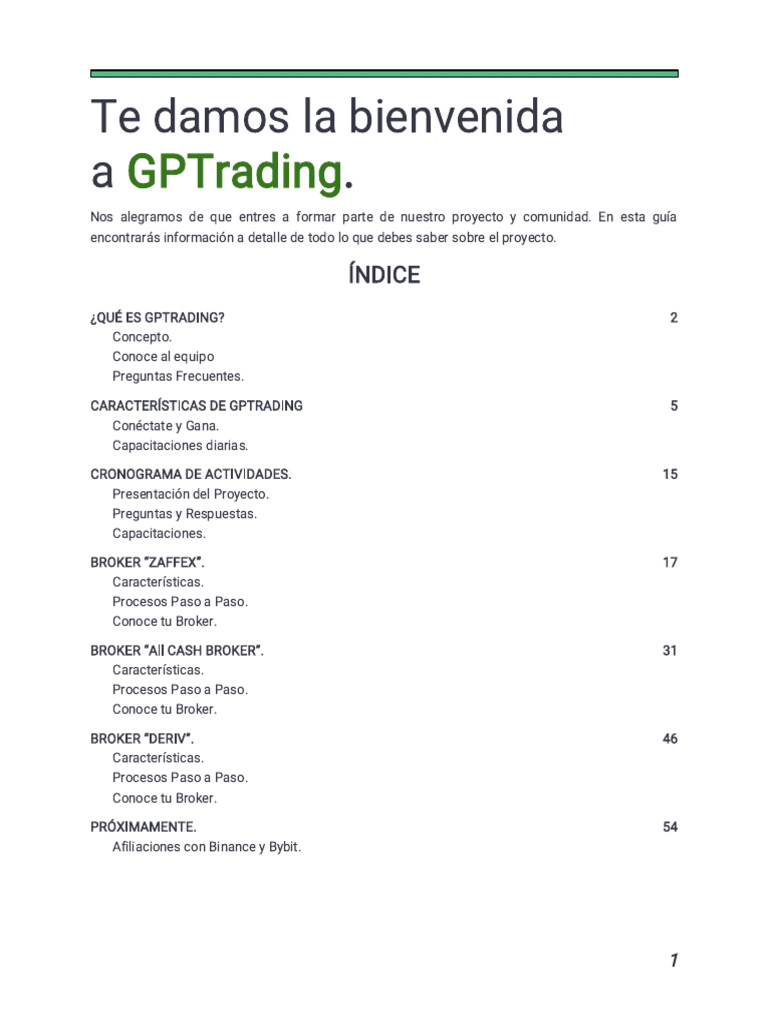 GPTrading - Guía Completa e Instrucciones | PDF | Aplicación movil | Autenticación