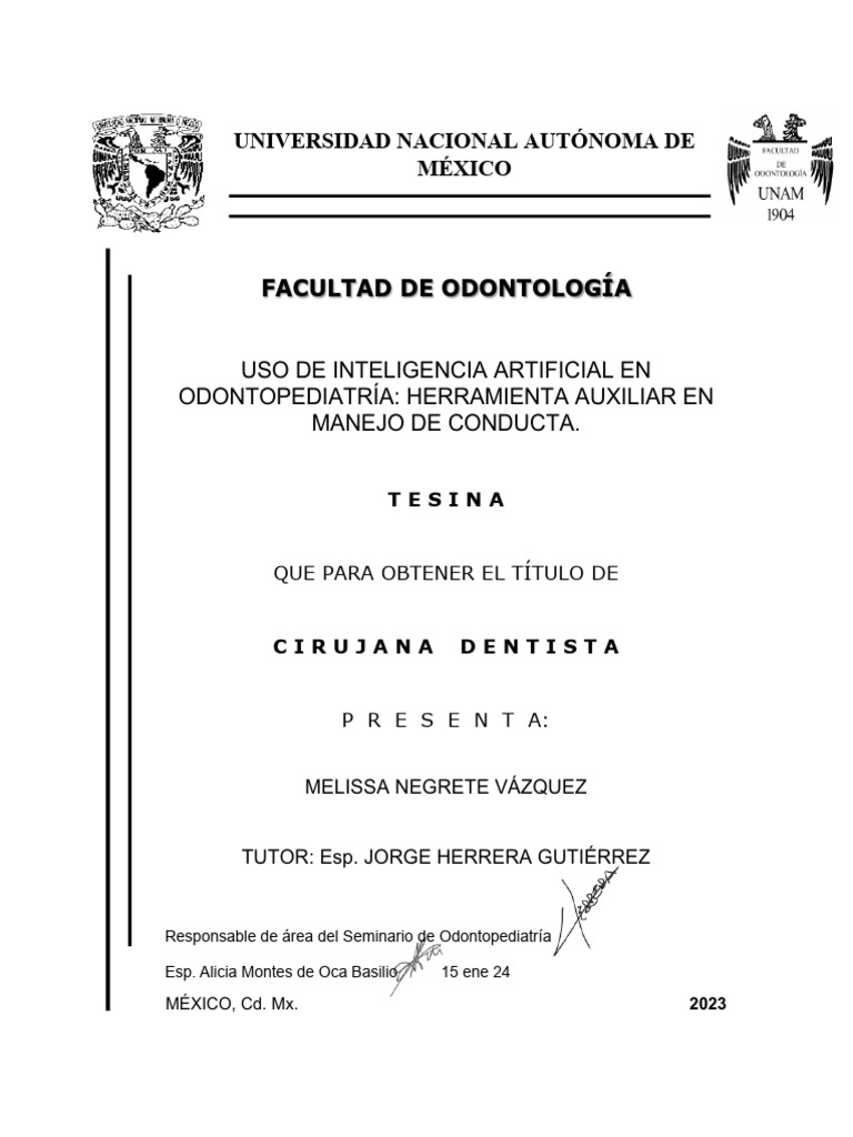 Inteligencia Artificial en Odontopediatría | PDF | Inteligencia ...