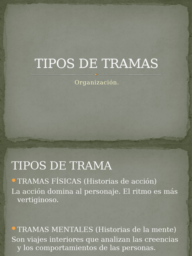 TIPOS DE TRAMAS (Resumen) | PDF | Amor
