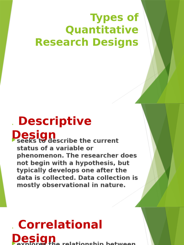 Types of Quantitative Research | PDF | Statistics | Causality