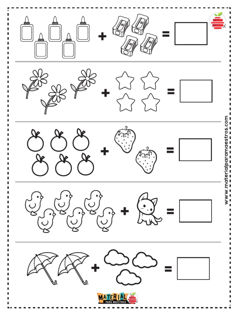 A Doble Cara Sumas Preprimaria 1 | PDF