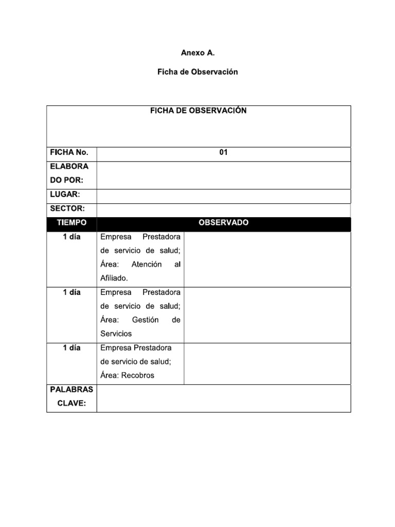 3 Ficha de Observación | PDF
