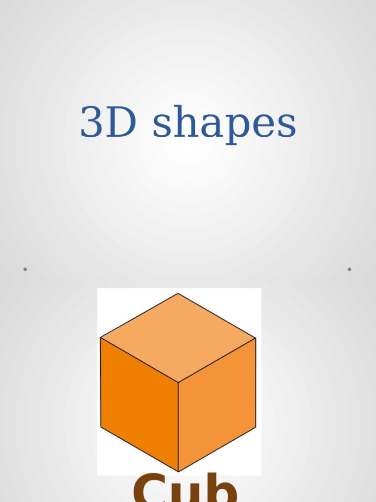 3D Shapes | PDF