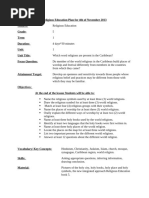 Grade5 LS3 Religion Lesson Plan | PDF | Lesson Plan | Spirituality