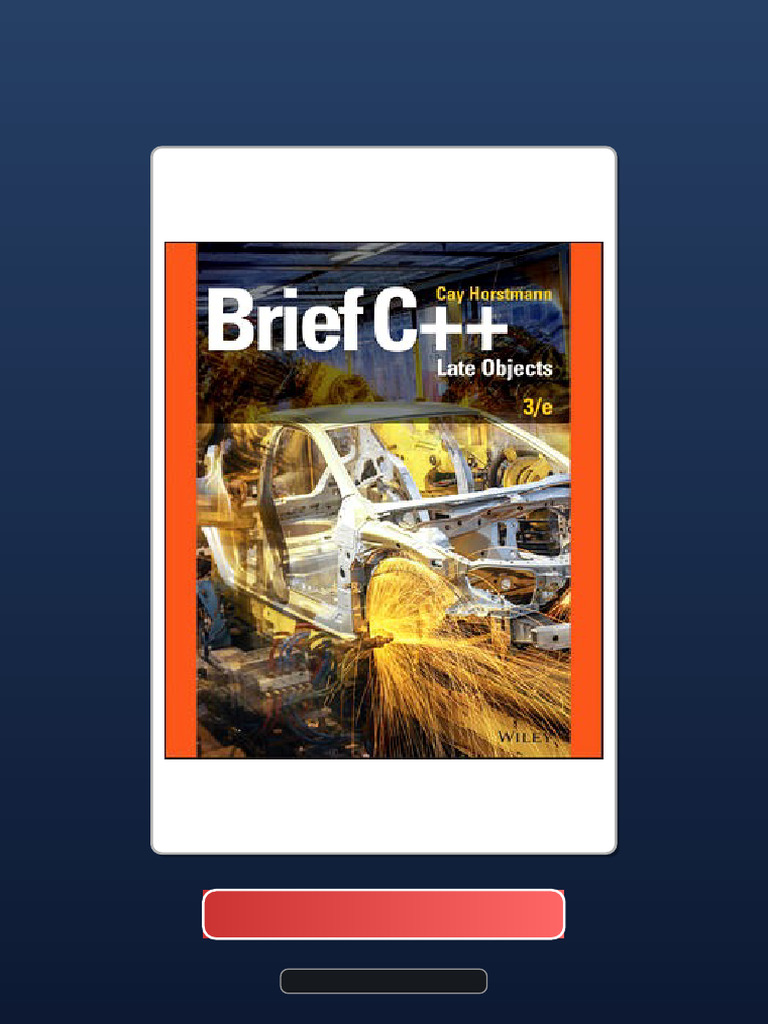 Complete Bundle Brief C Late Objects 3rd Edition Horstmann HQ File | PDF | Educational ...