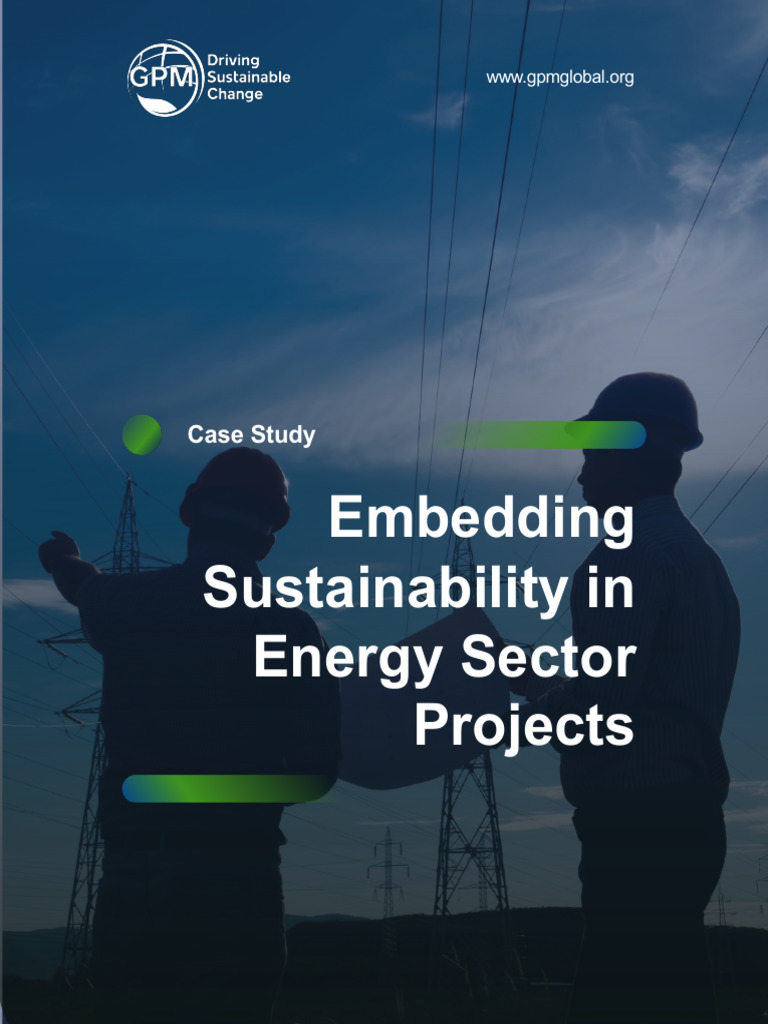Embeding Sustainability in Energy Sector Projects | PDF ...