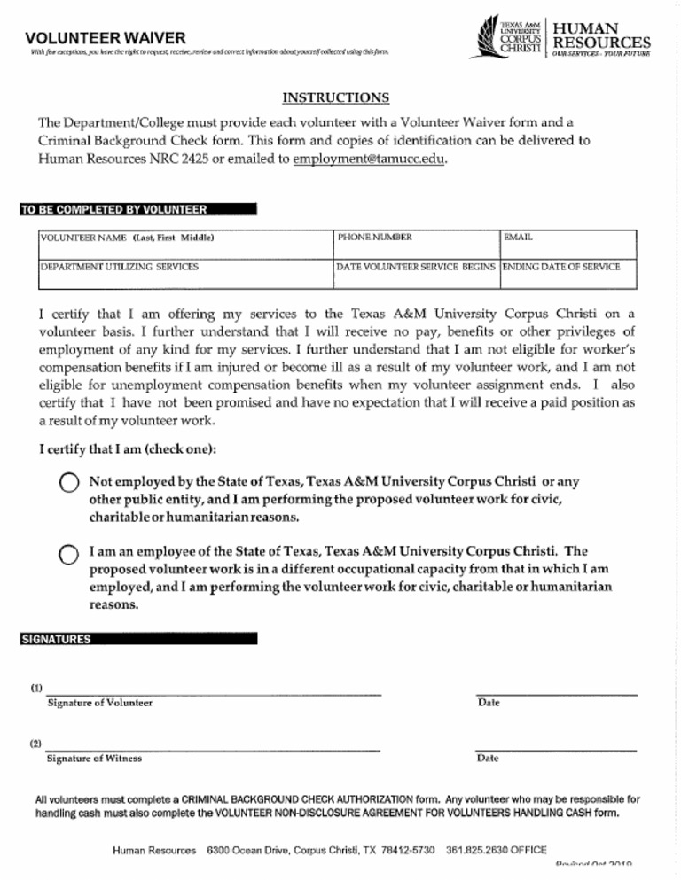 Volunteer Form | PDF