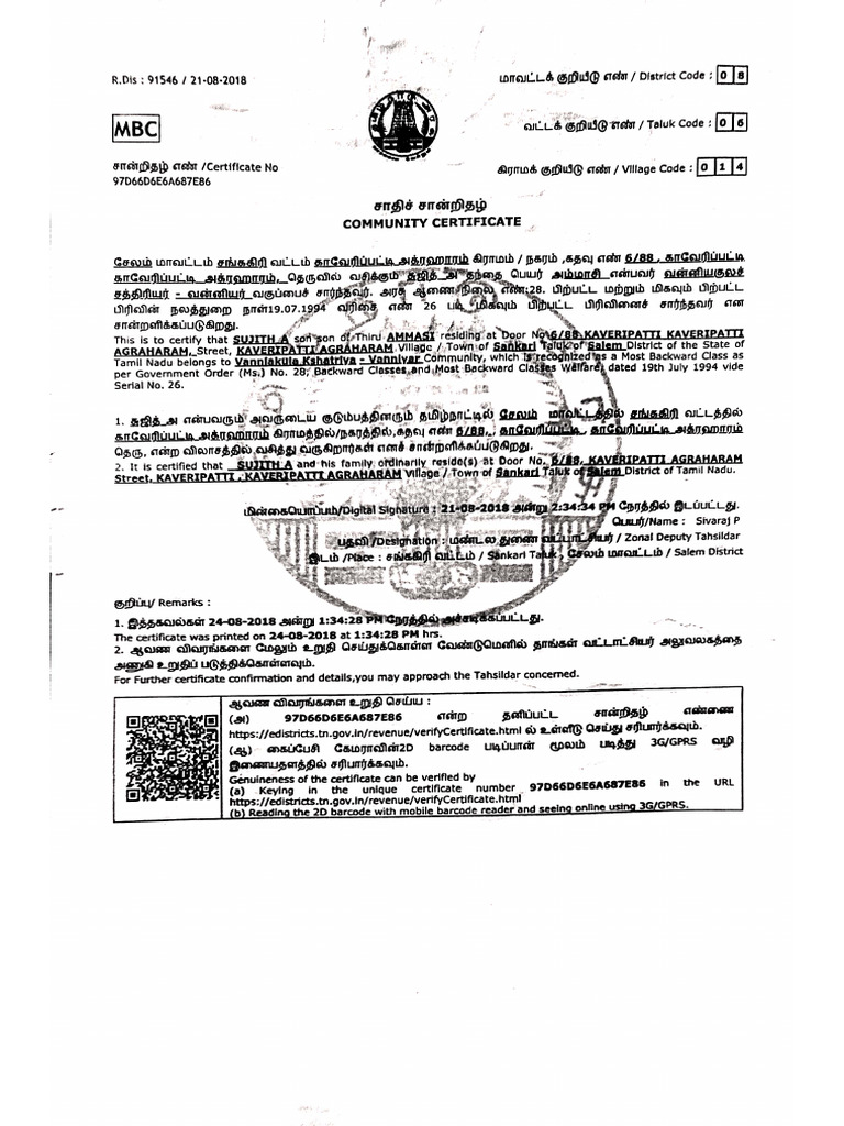 Community Certificate | PDF